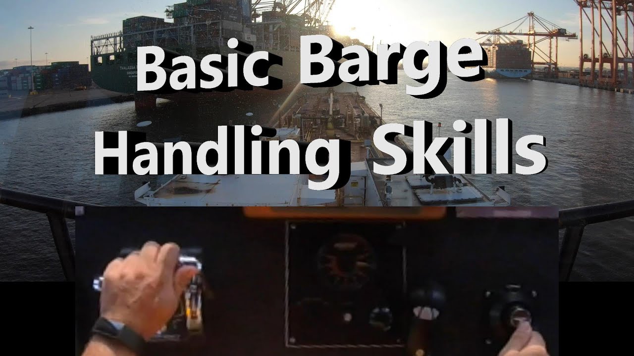 Basic Barge Handling Skills - Split Screen - YouTube