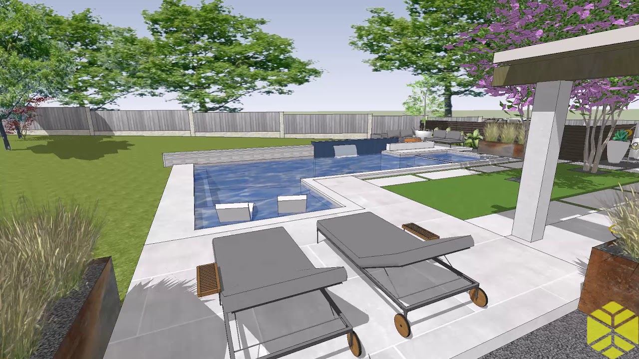 The Cloisters Final - Modern Pool and Outdoor Living Design Concept ...