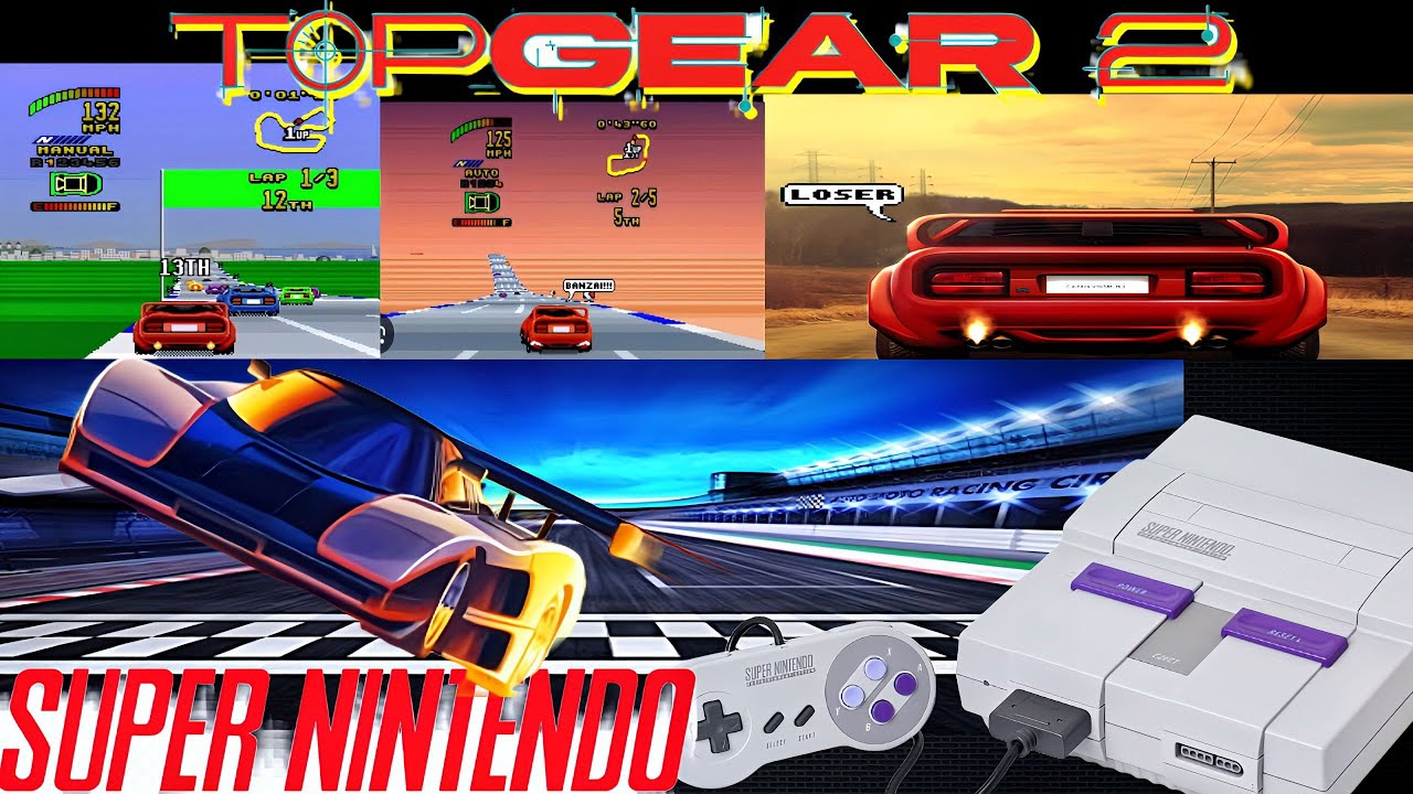 A Look Back: Top Gear 2 - 16-Bit Racing Glory #retro #SNES - YouTube