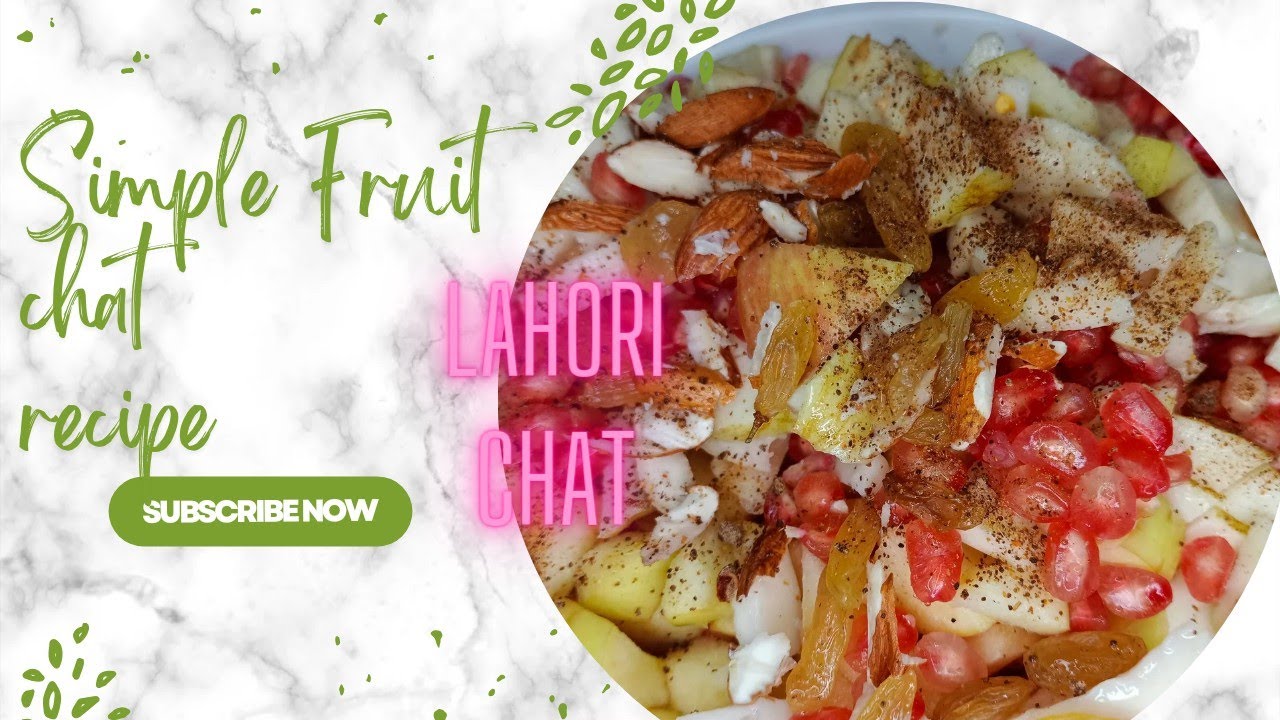 Simple Fruit chat Recipe//Lahori fruit Chat//Healthy fruit Chat - YouTube