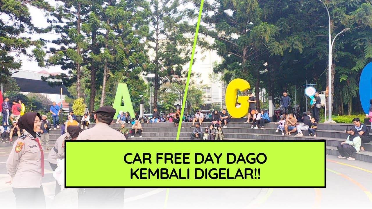Susana Car Free Day Dago Bandung Setelah Dibuka Kembali!! Asyiknya Keliling Bandung Naik Bandros ...