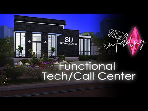 The Sims 4 | Functional Call Center | Speed Build - YouTube