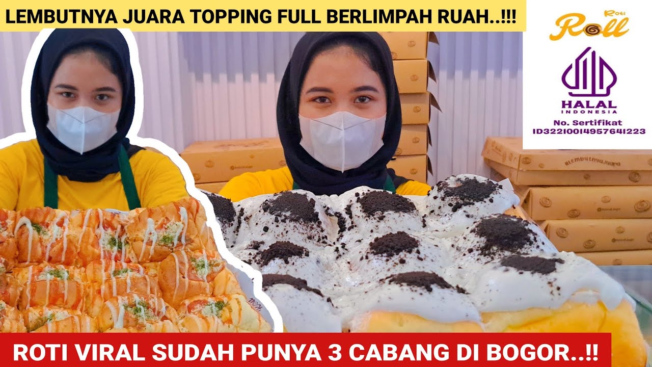 ROTI ROLL VIRAL BOGOR | Review Harga dan Varian rasa - YouTube