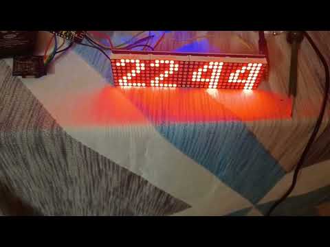 Max7219 with Esp8266 clock