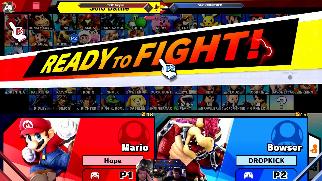 SHC DROPKICK (Bowser) vs SHC Hope (Mario) - LF - YouTube