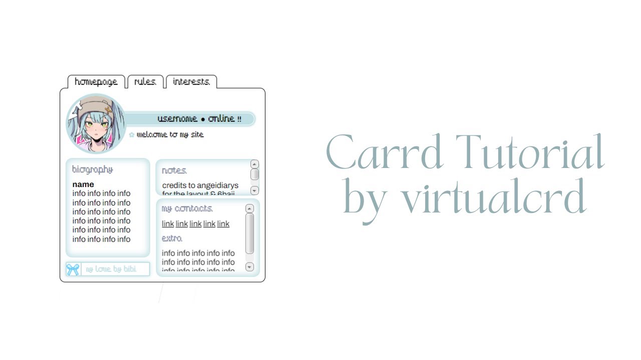 carrd tutorial — © angeidiarys [PRO PLUS] - YouTube