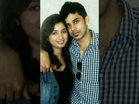 Shreya Ghoshal with her husband 💚💜💙#viral #bollywood #trending #2023 #shreyaghoshal #ytshort #shorts