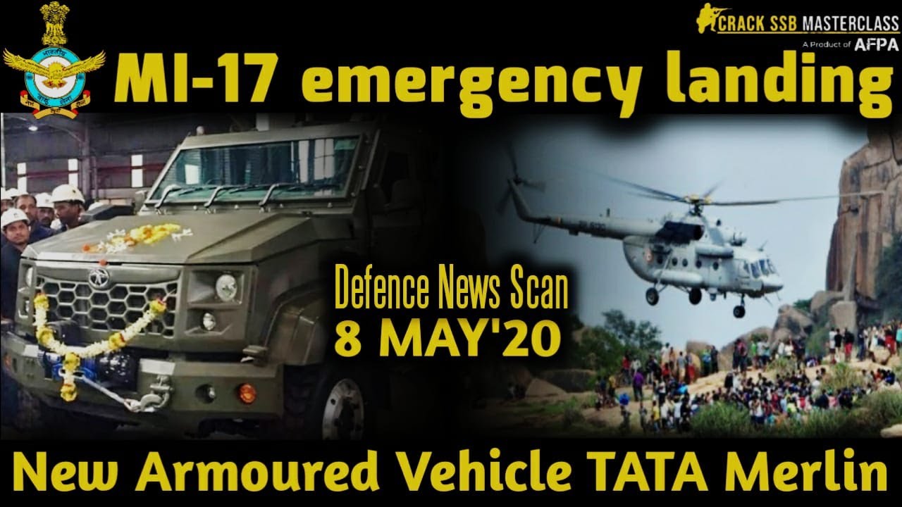IAF Mi17 Helicopter Emergency Landing | New Armoured Vehicle TATA ...