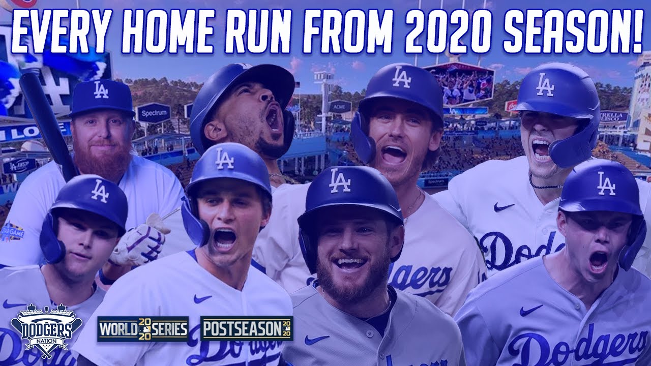 Every Dodgers Home Run from the 2020 Season! Regular Season and ...
