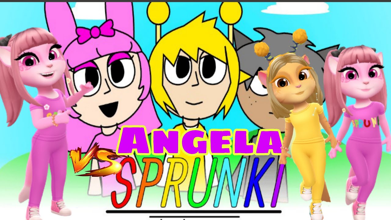 My Talking Angela Vs "SPRUNKI"!!!#talkingangela #angela2 #sprunki # ...