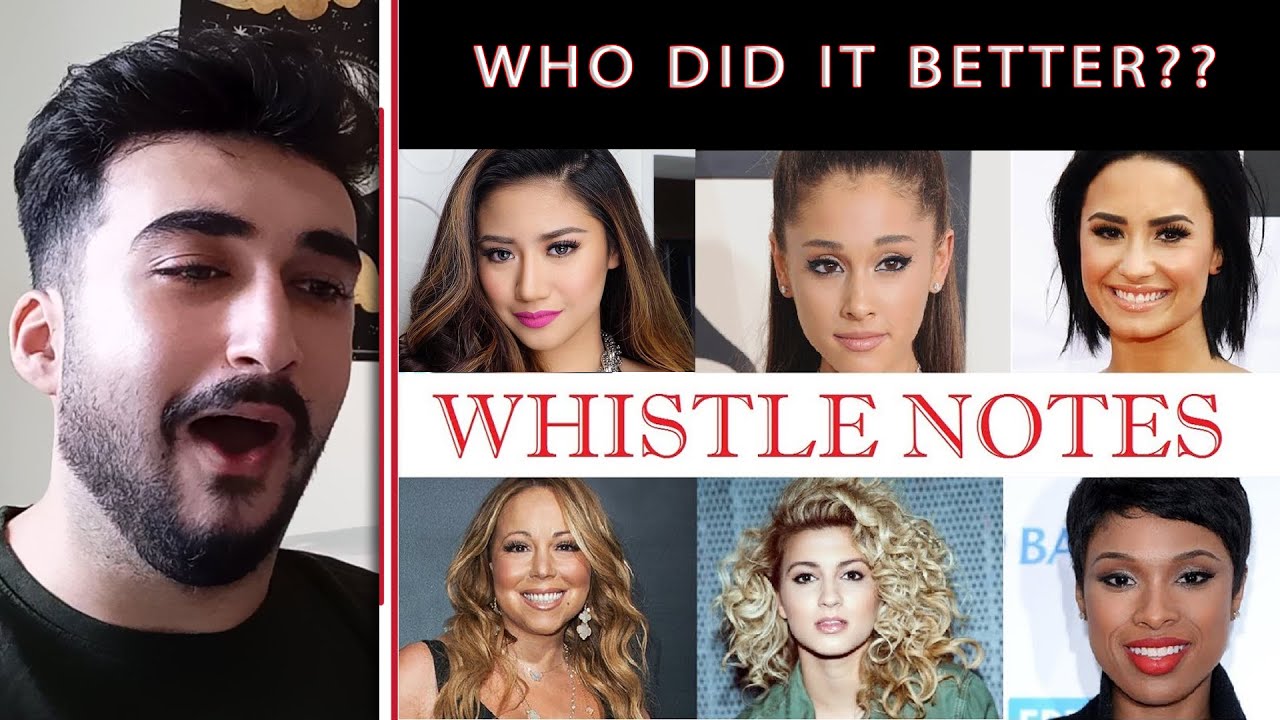 HORRIBLE SINGER Reacts to Whistle Notes - Famous Female Singers - YouTube