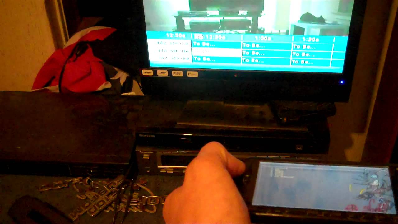 psp controlling tv channel - YouTube