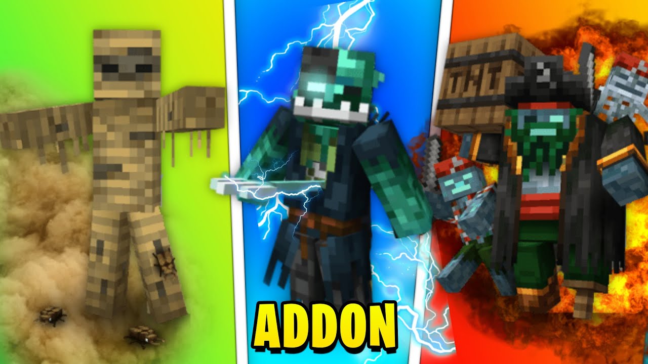 Esse ADDON é MUITO BOM - Rotten Creatures Addon | Minecraft PE (Bedrock ...