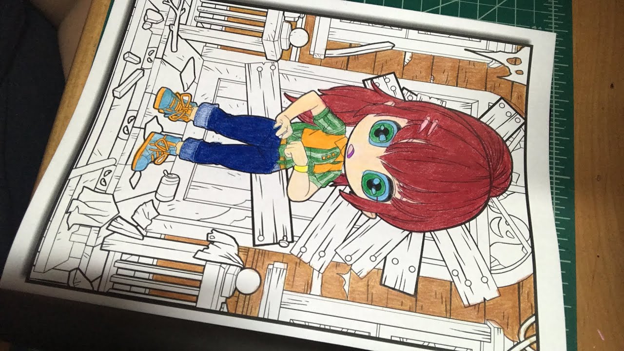 Livestream:Coloring from Chibi Girls Horror by Jade Summer pt 2 - YouTube