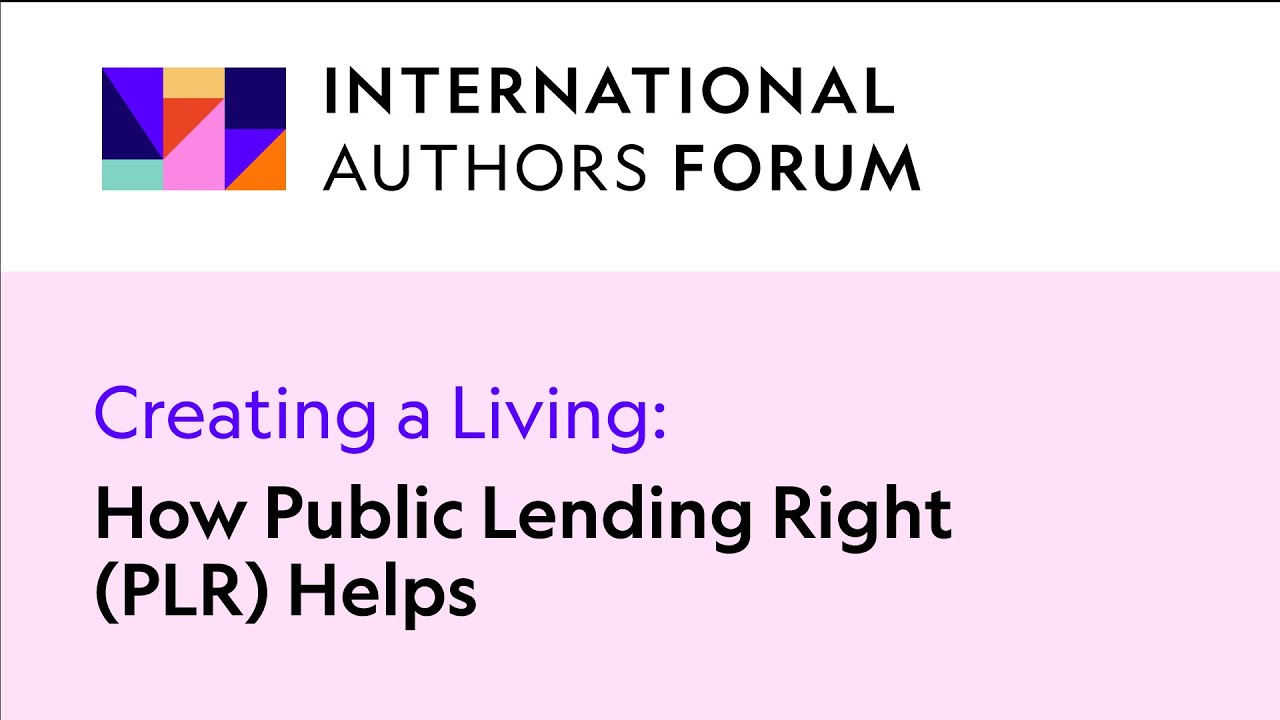Creating a Living: How Public Lending Right Helps - YouTube