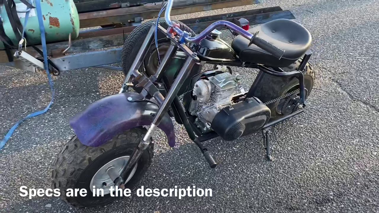 33 mph 5.5 hp OHC Honda mini bike - YouTube