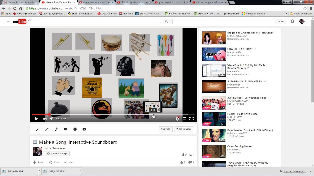 interactive soundboard tutorial - YouTube