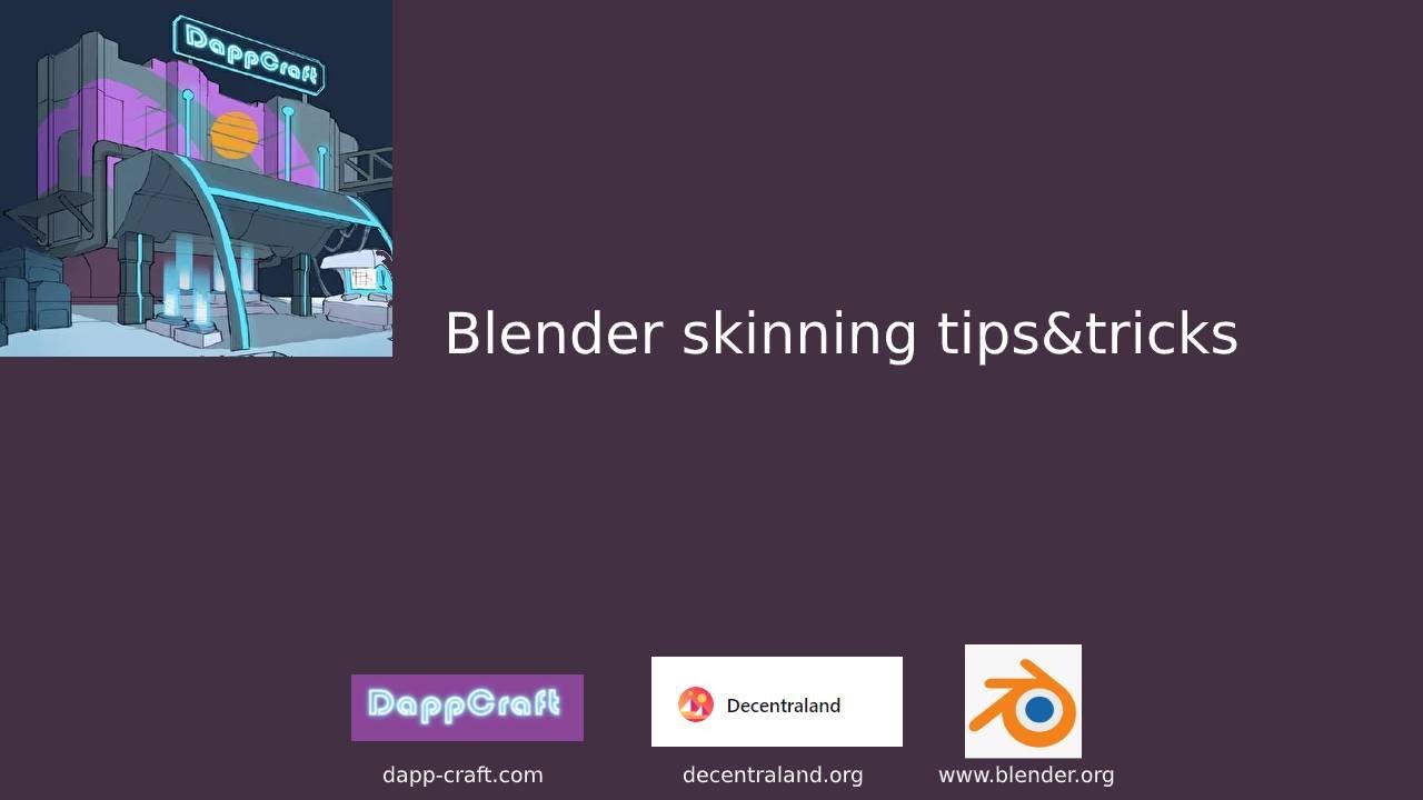 Blender skinning tips&tricks - YouTube