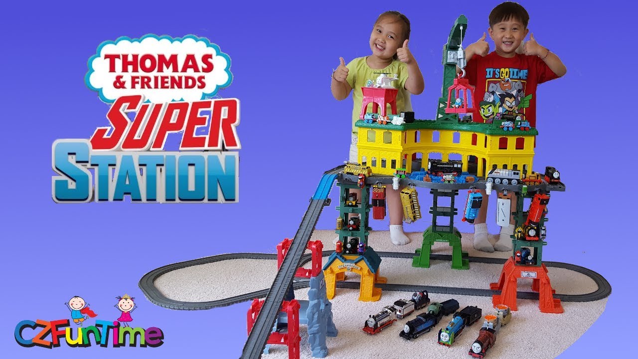 Thomas & Friends SUPER STATION! Playset for All Trains Merlin Invisible ...