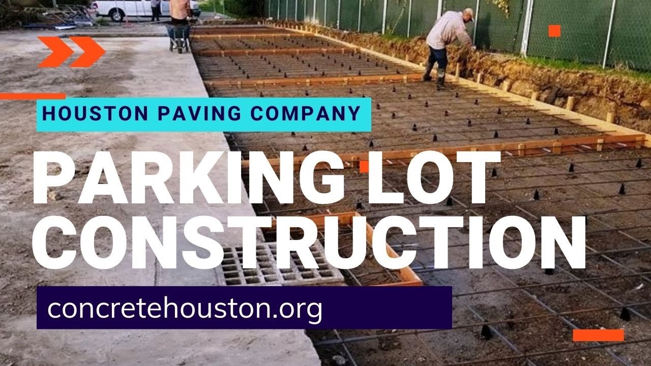 Houston Concrete Parking Lot Construction - YouTube