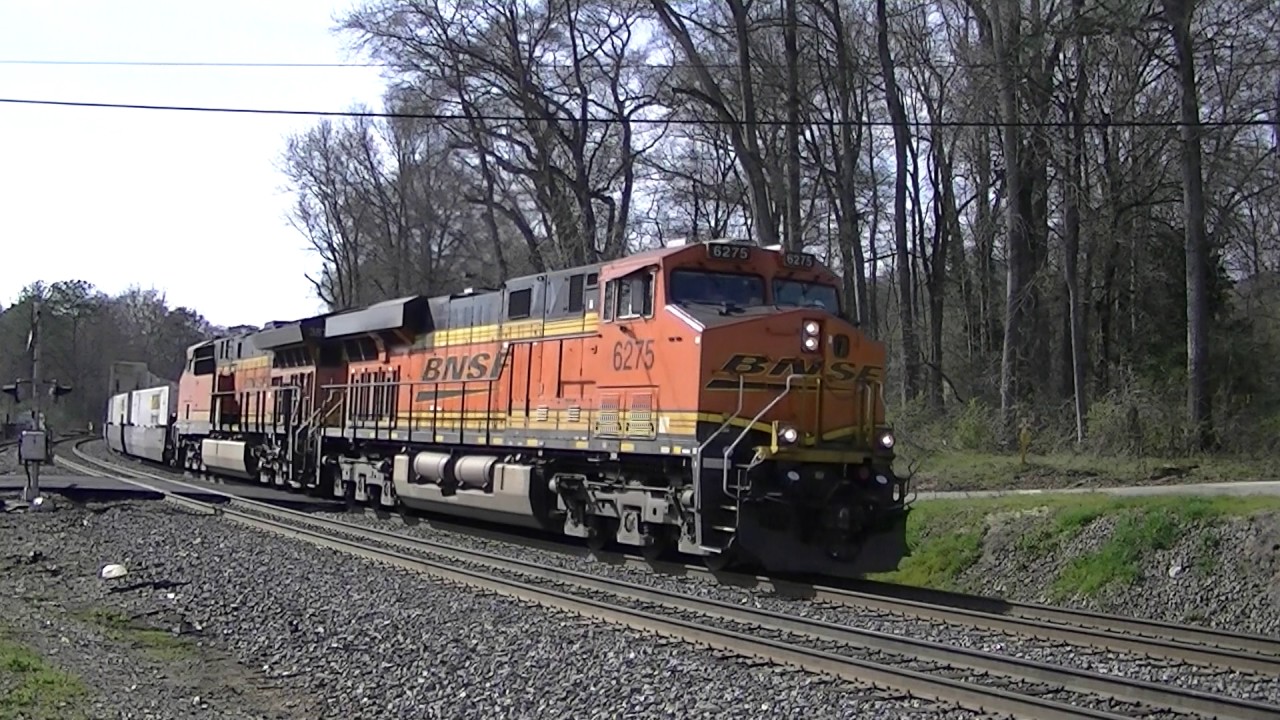 Norfolk Southern 264 WB w/ BNSF & JJ The Conductor! Mableton,Ga 03-20 ...