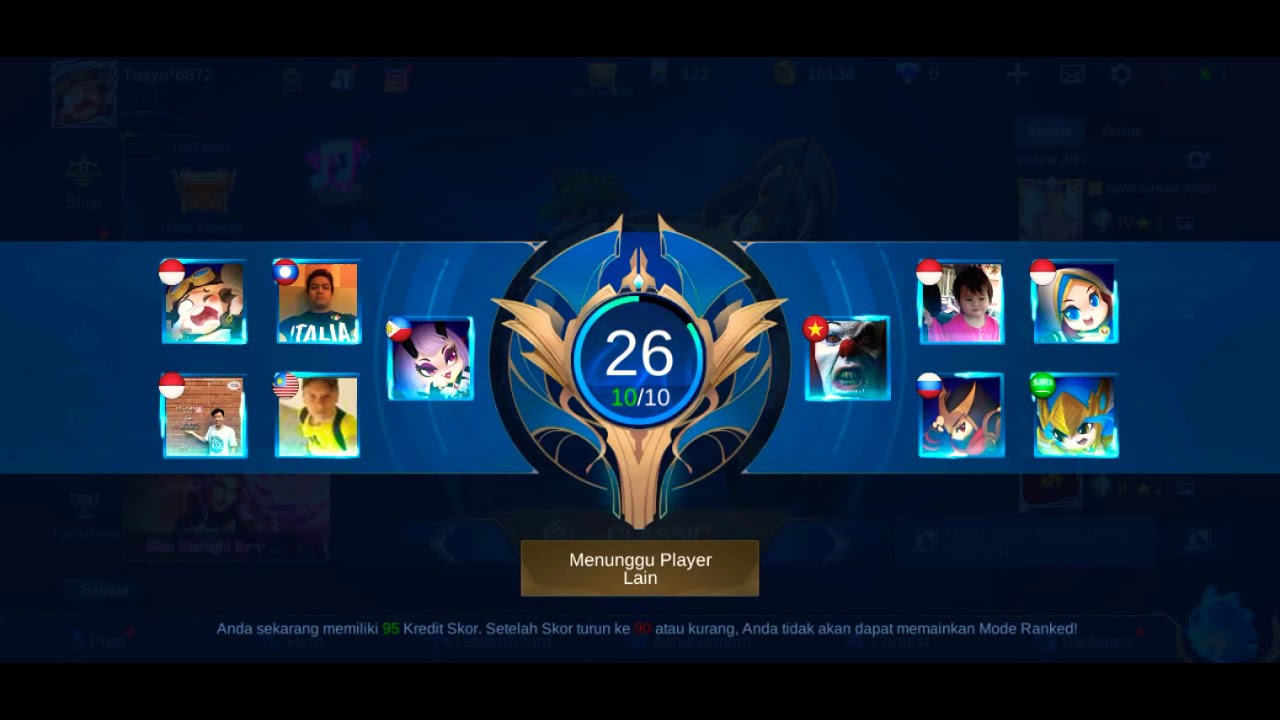 Belajar main mobile legends - YouTube