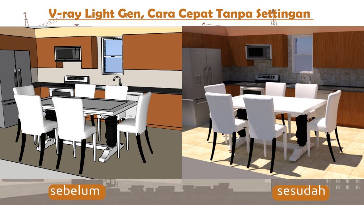 Cara V-Ray Light Gen, Solusi Untuk Render Tanpa Settingan Apapun - YouTube