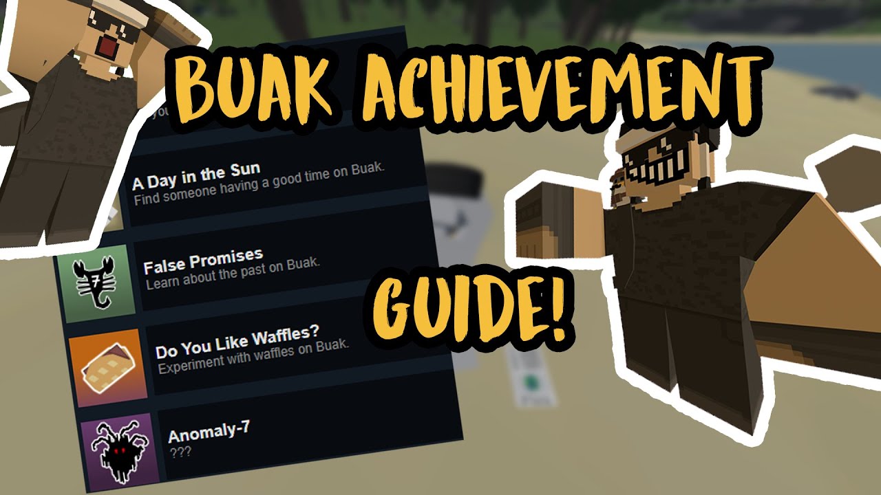 Buak all Achievements GUIDE!!! - YouTube