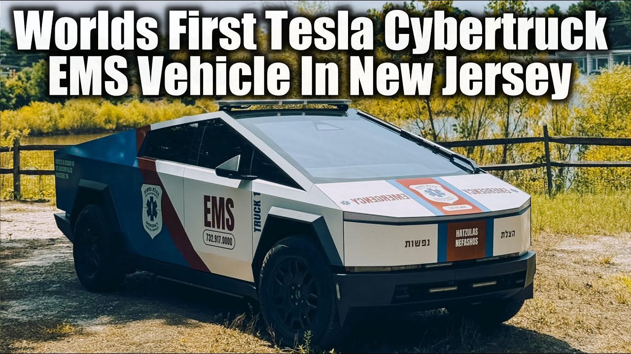 Worlds First Tesla Cybertruck EMS Vehicle In New Jersey - YouTube