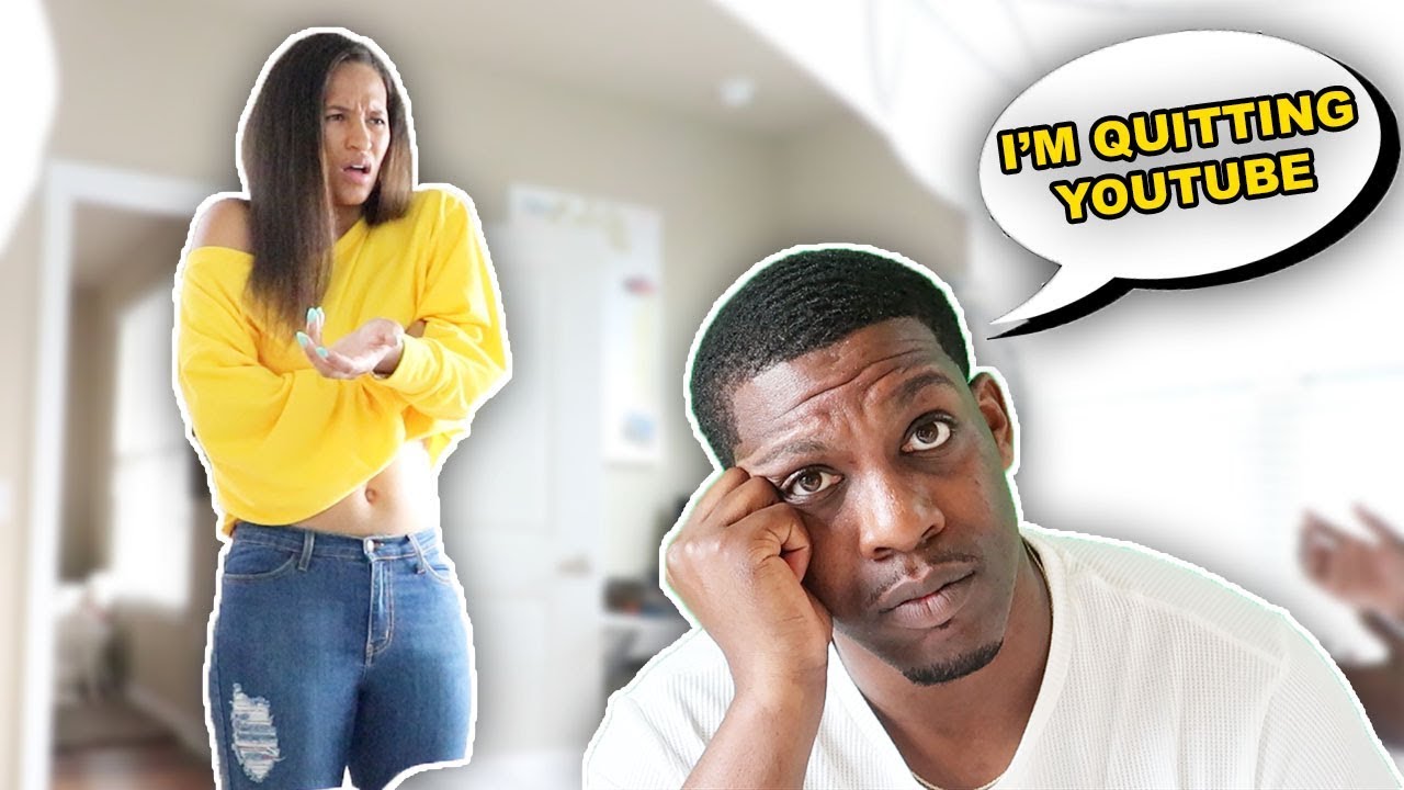 Im Quitting Youtube Prank On Wife She Cries Youtube