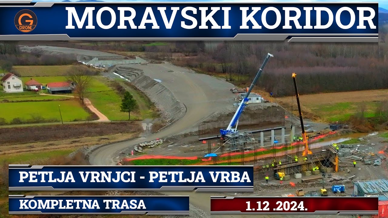 Moravski koridor : Petlja Vrnjci - Petlja Vrba - YouTube