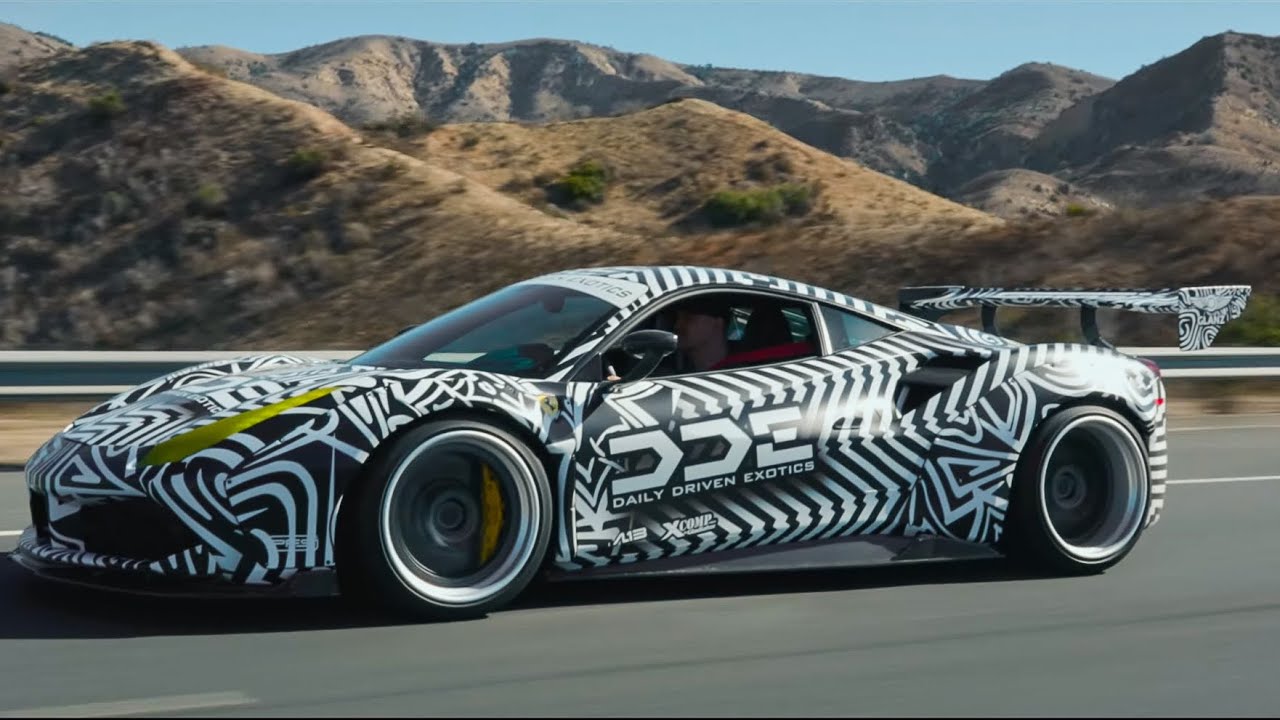 INTRODUCING MY WIDEBODY FERRARI 488 TIRE SLAYER IS FINISHED! - YouTube
