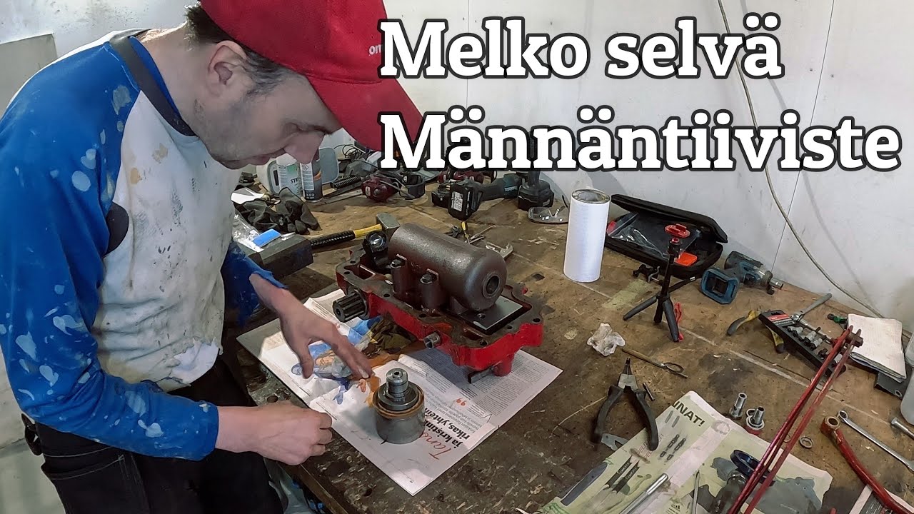 Valmet 565.2 - Männän tiivisteen vaihto ja Nostolaitekannen öljyvuodot kuriin - YouTube