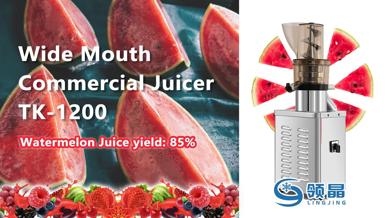 TK 1200w Juicer machine for cold press watermelon juice - YouTube