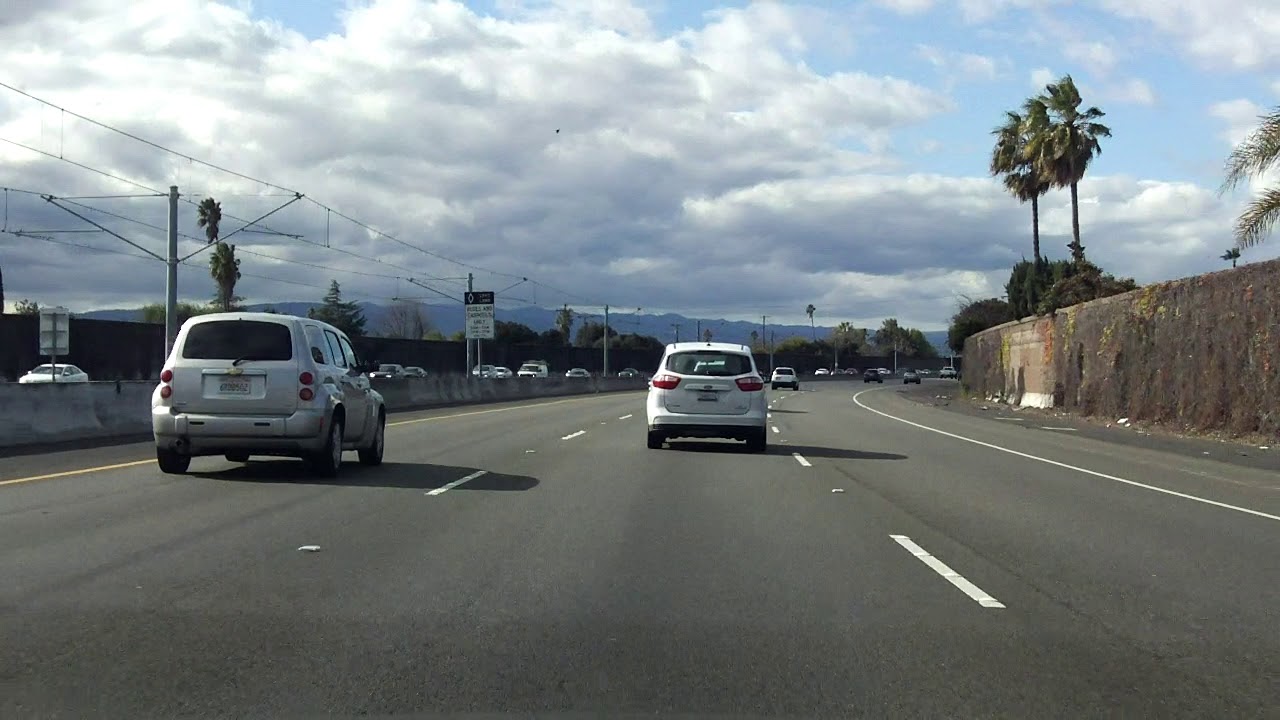 West Valley Freeway (CA 85 Exits 1 to 9) northbound - YouTube