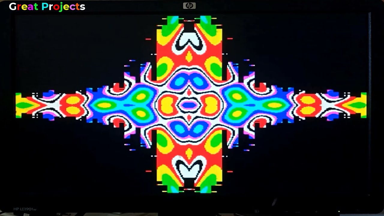 Arduinofft Spectrum Music Visualizer Vga And Esp32 Youtube