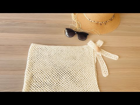 Bir Günde Örebileceğiniz File Pareo Modeli ☀️🐚🏖️🤍 #crochet #örgü #summer