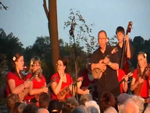 Langley Ukulele Ensemble - Ambidextrous Ukulele Players - YouTube