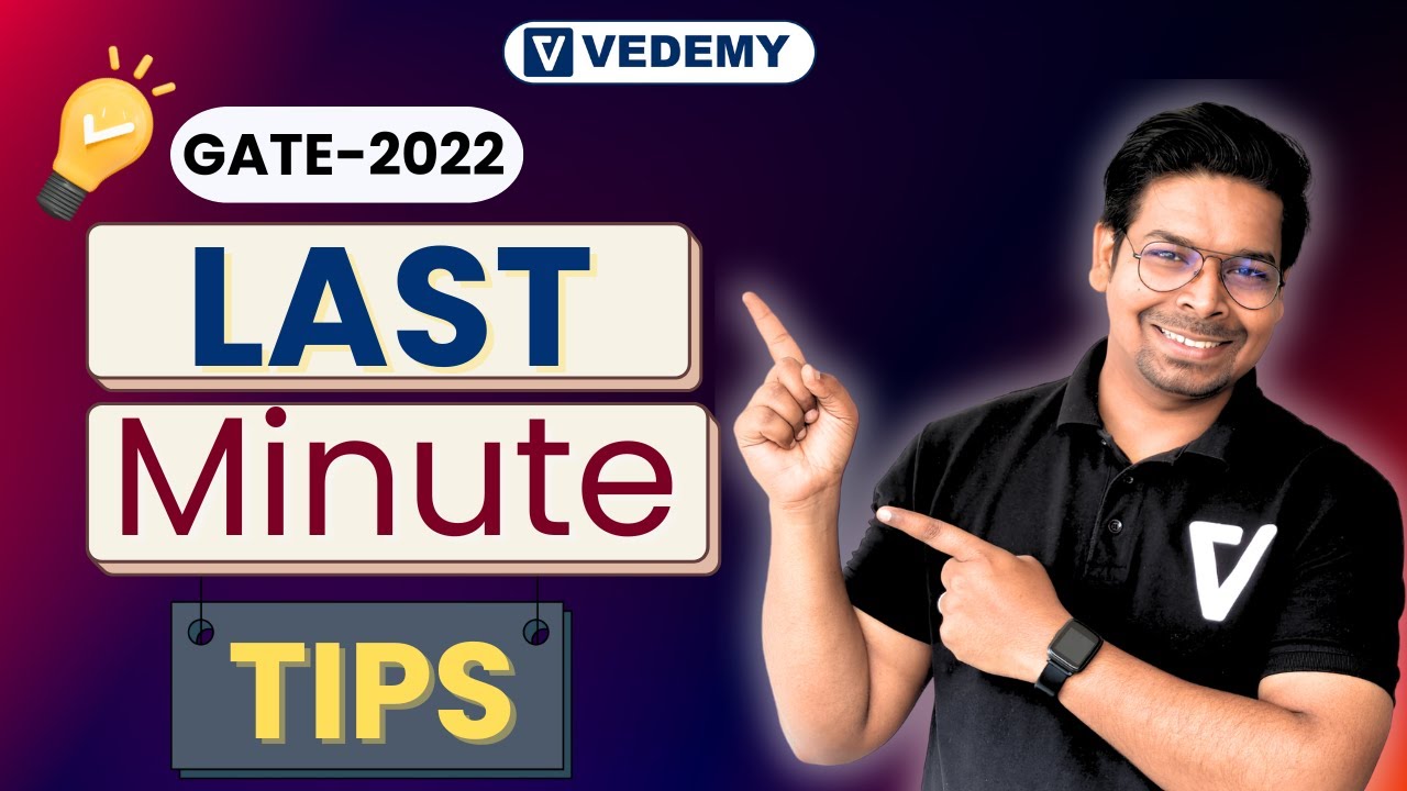 Last Minute Tips for GATE 2022 | Virendra Singh | eLearnam - YouTube