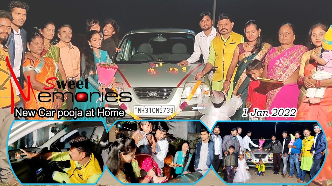 New Car Pooja at Home.. - YouTube