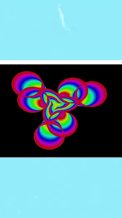 Python turtle graphics code-6Circles colorful design. - YouTube
