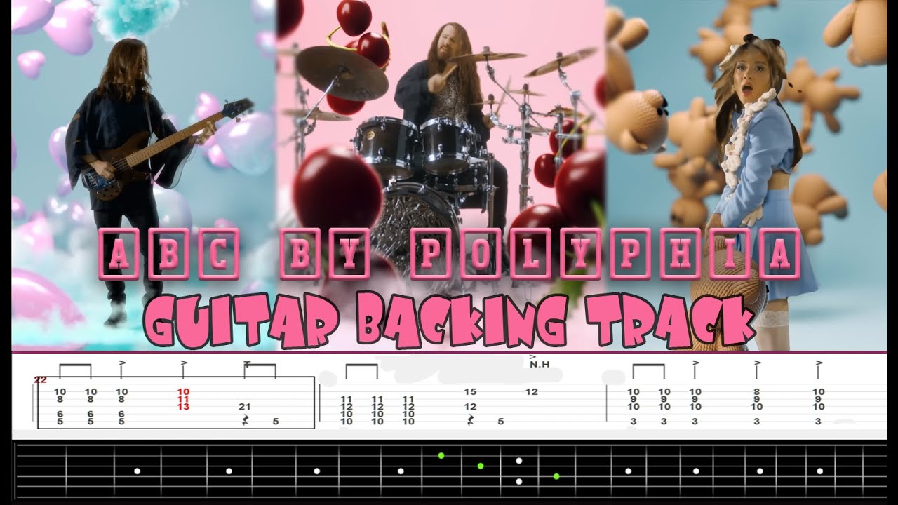 "ABC" by Polyphia feat Sophie Black (Guitar Backing Track w/ Tabs ...