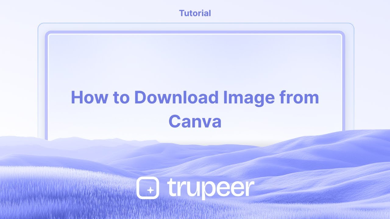 How to Download Image from Canva - YouTube