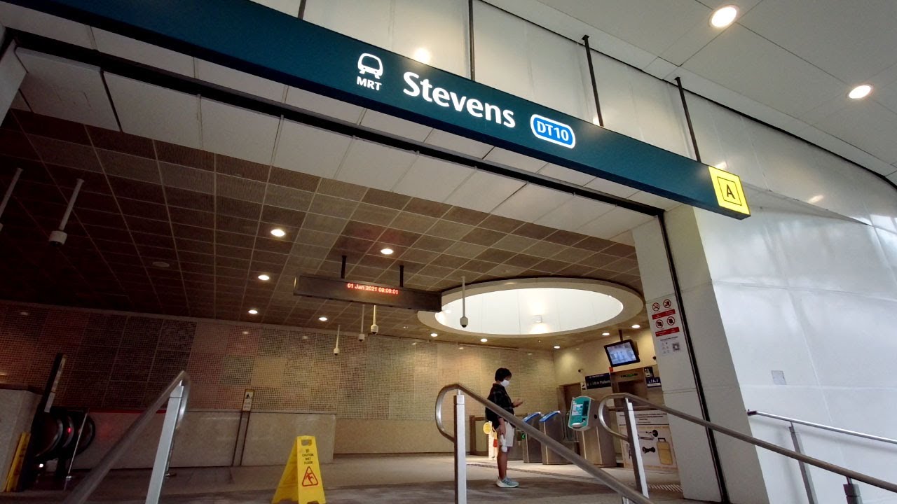 Singapore MRT ride from Marymount to Stevens train station - YouTube