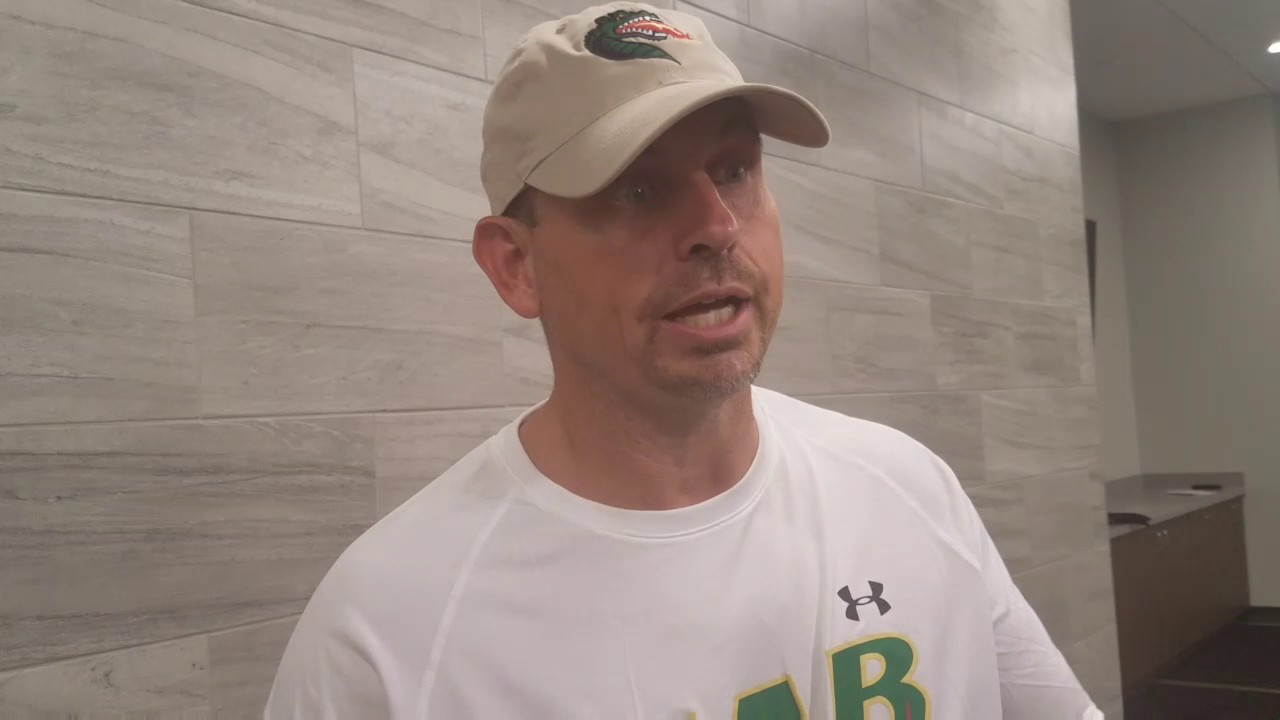 UAB head coach Bill Clark after 2nd practice - YouTube