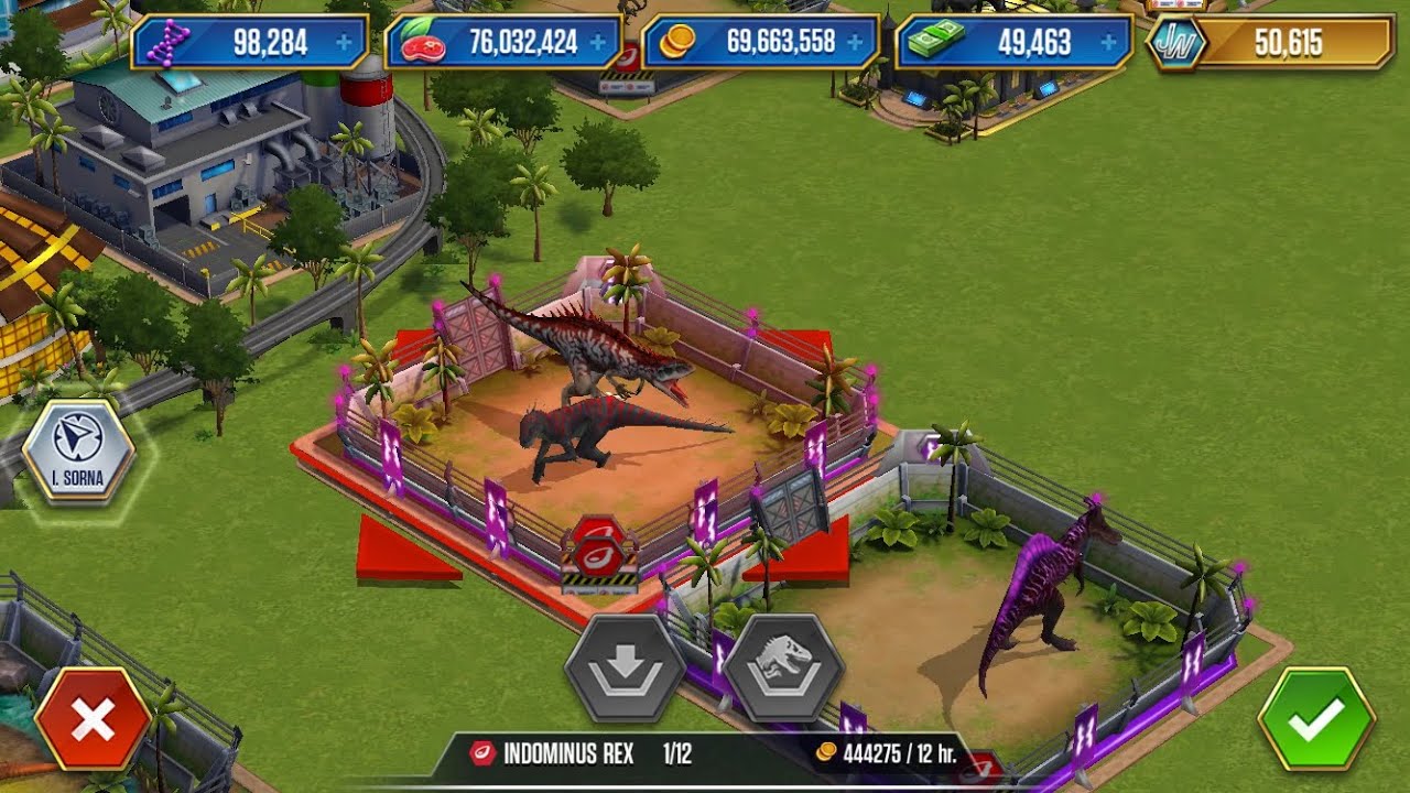 INDOMINUS REX CODE 19 & BATTLE - JURASSIC WORLD THE GAME - YouTube