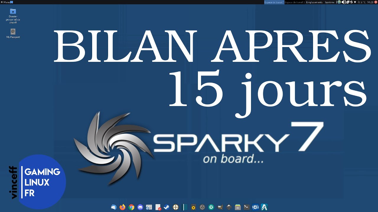 SparkyLinux, bilan positif! après 15 jours (Gameover Edition) - YouTube