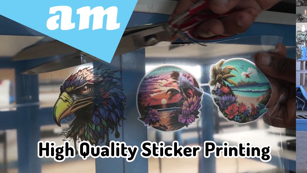 High Quality Full Colour Sticker Printed on 300mm UVDTF Printer, Peel ...