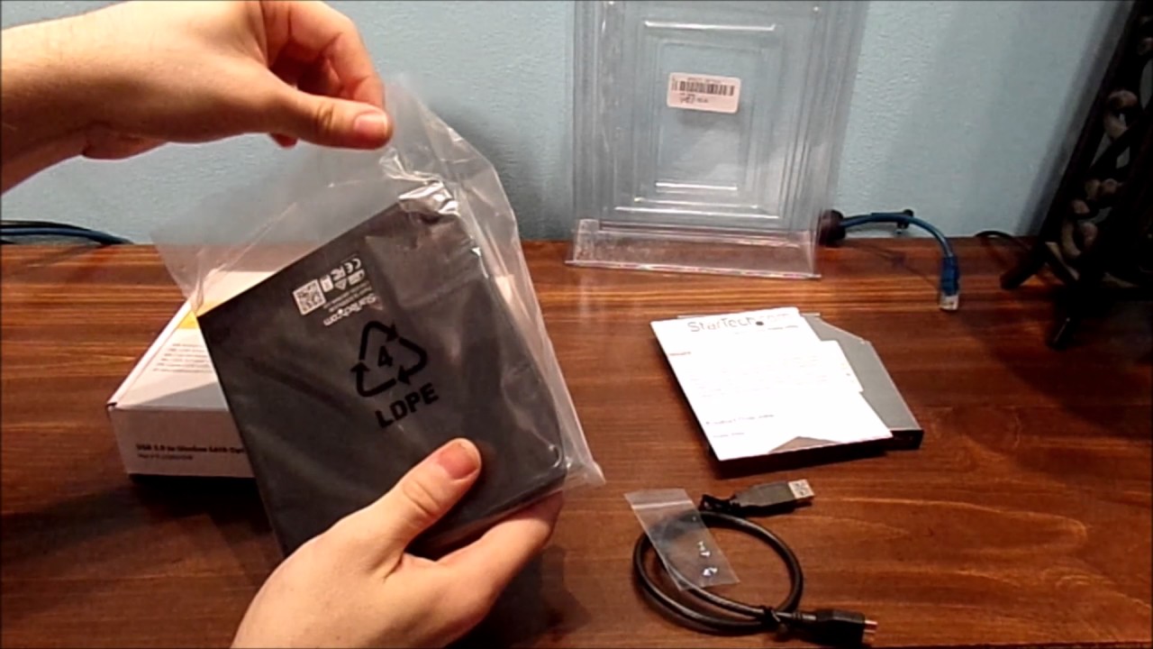 UNBOXING USB 3.0 TO SLIMLINE SATA OPTICAL DRIVE ENCLOSURE - YouTube