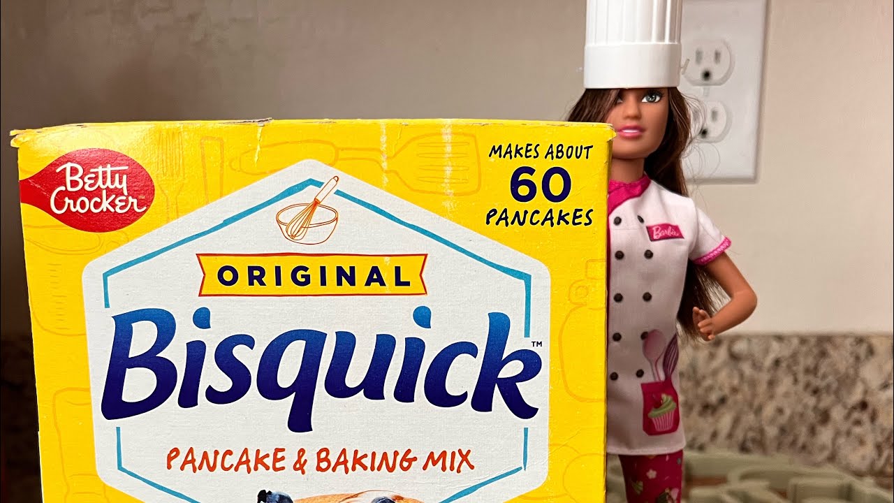 Making the Original Bisquick Pancakes with Chef Barbie Maple - YouTube